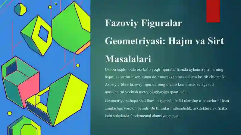 Fazoviy figuralar haqida slayd