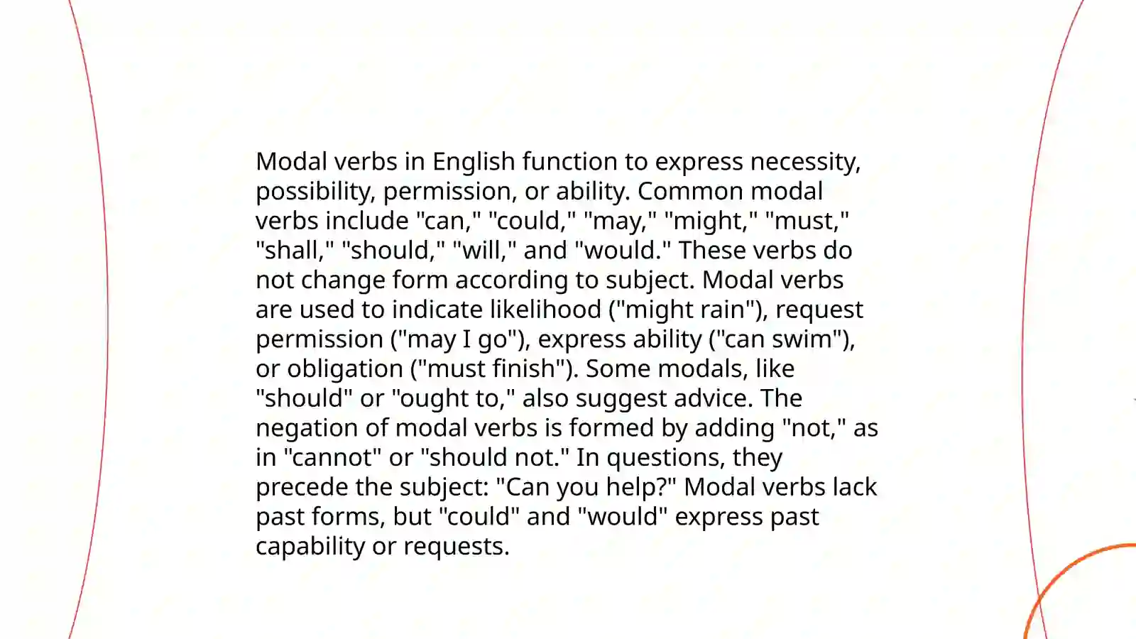 Modal Verbs Introduction