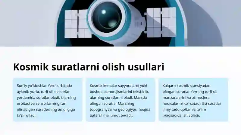 Kosmik suratlar va ularning turlari