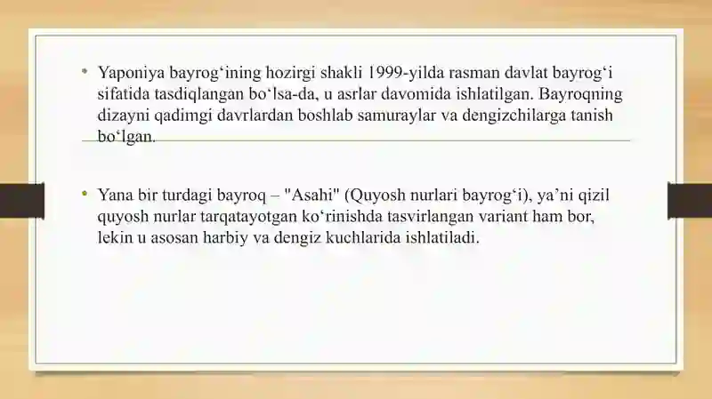 Yaponiya haqida slayd prezentatsiya