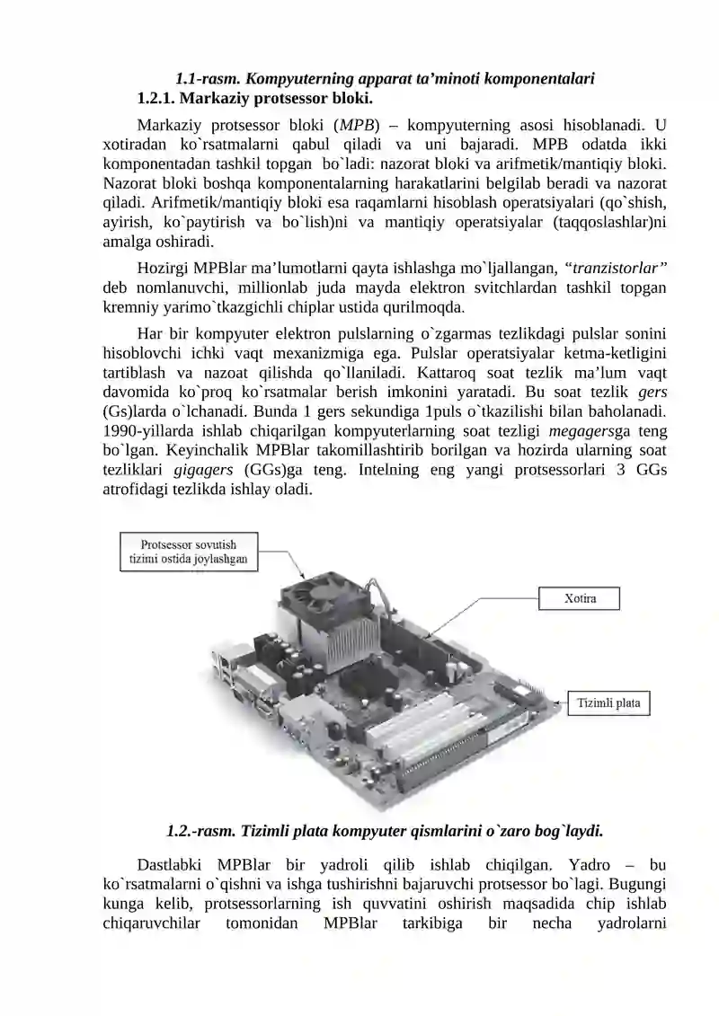 Kirish. Kompyuterlar, dastur va C++ tili bo`yicha boshlang`ich ma’lumotlar