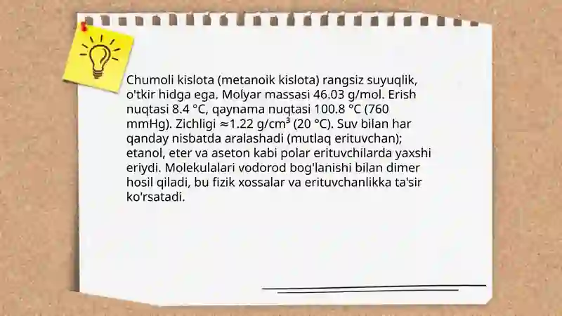 Chumoli kislotalar