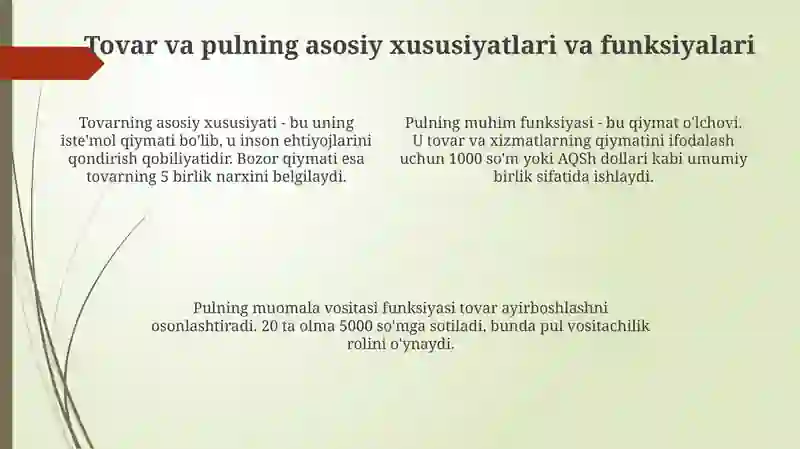 Tovar-pul munosabatlari