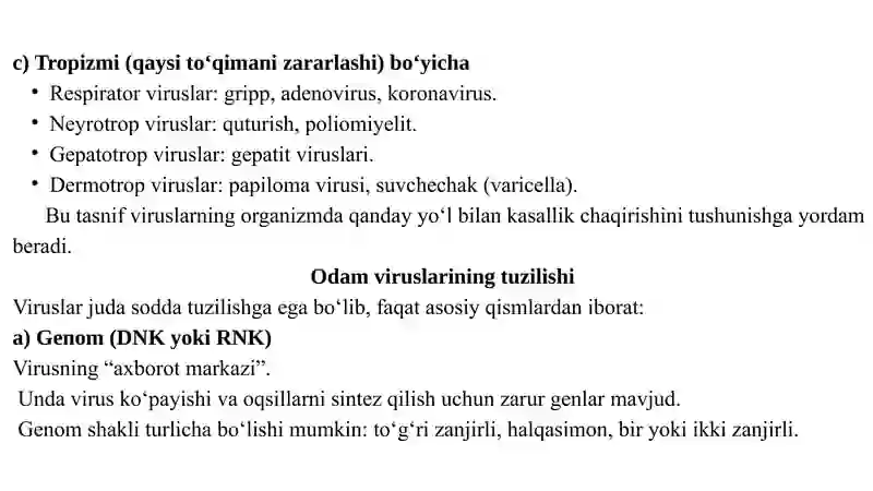 ODAM VIRUSLARI