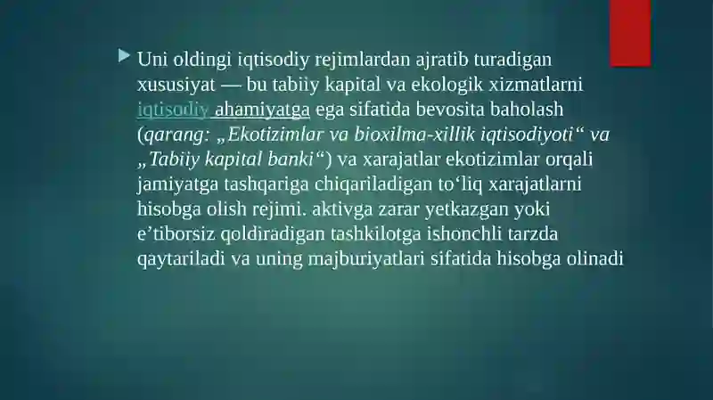 Yashil iqtisodiyot