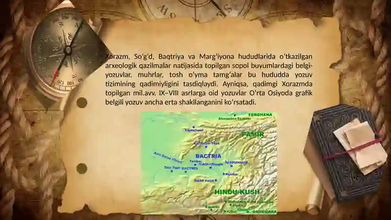 O‘RTA OSIYO MADANIYATI VA TARIXIDAGI AHAMIYATI