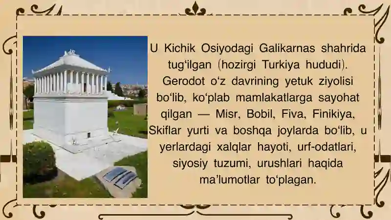 Gerodot — tarix otasi, uning "Tarix" kitobi va uning qadimgi dunyo ...