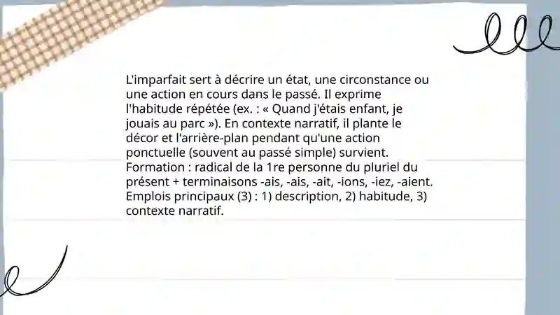 Les temps des verbes en français et leur utilisation