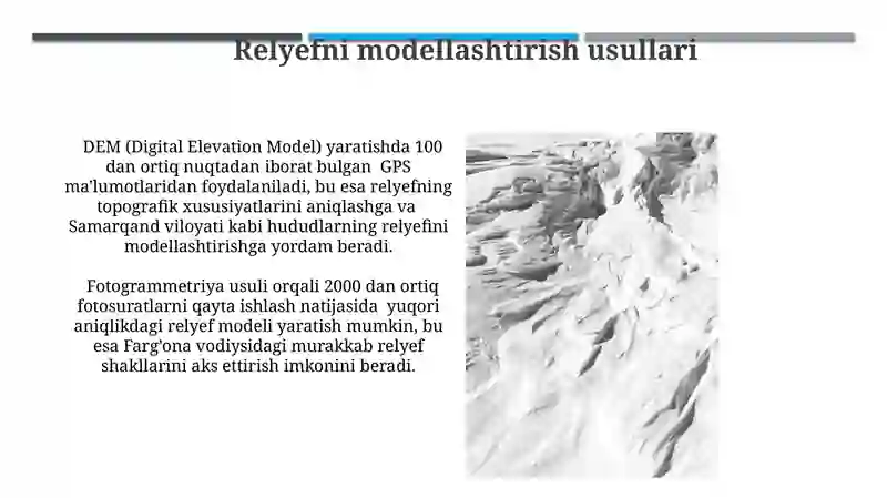 Raqamli Relyef Modelini Yaratish