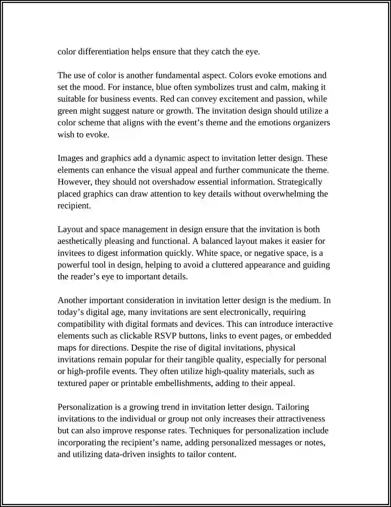 Introduction to Invitation Letter Design