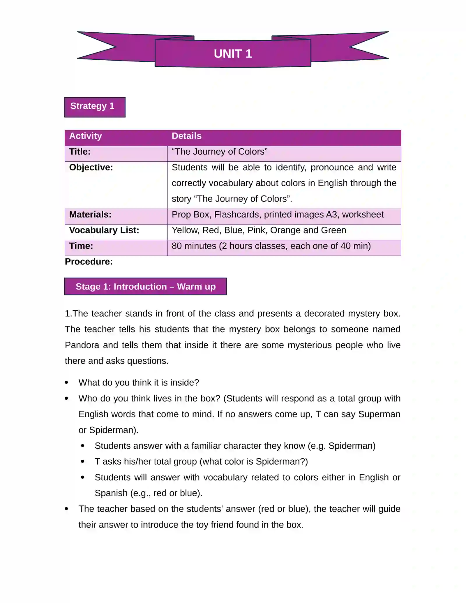 Didactic guide based on storytelling as a pedagogical strategy for L2 ...