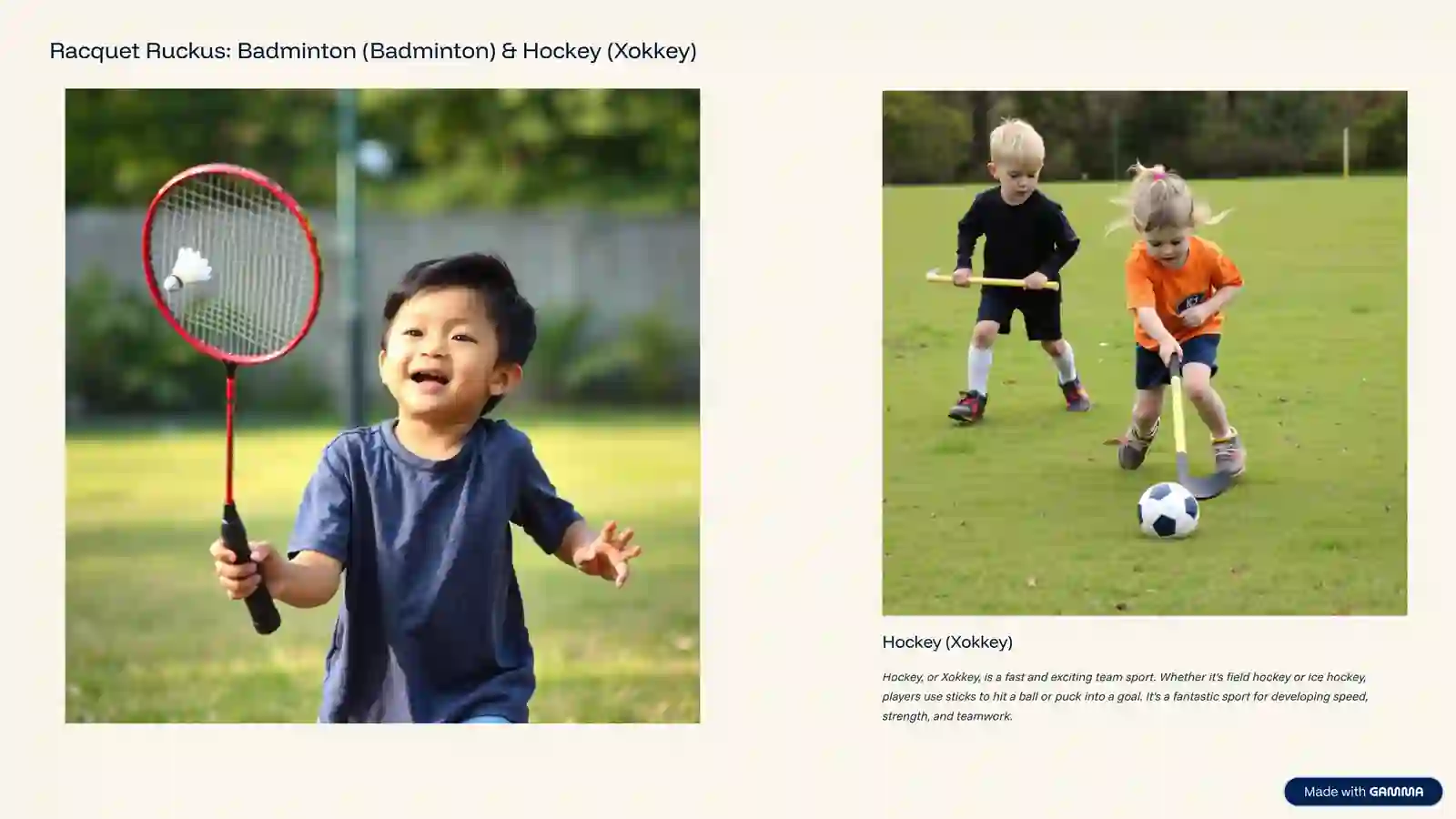 Let's Play Sports!