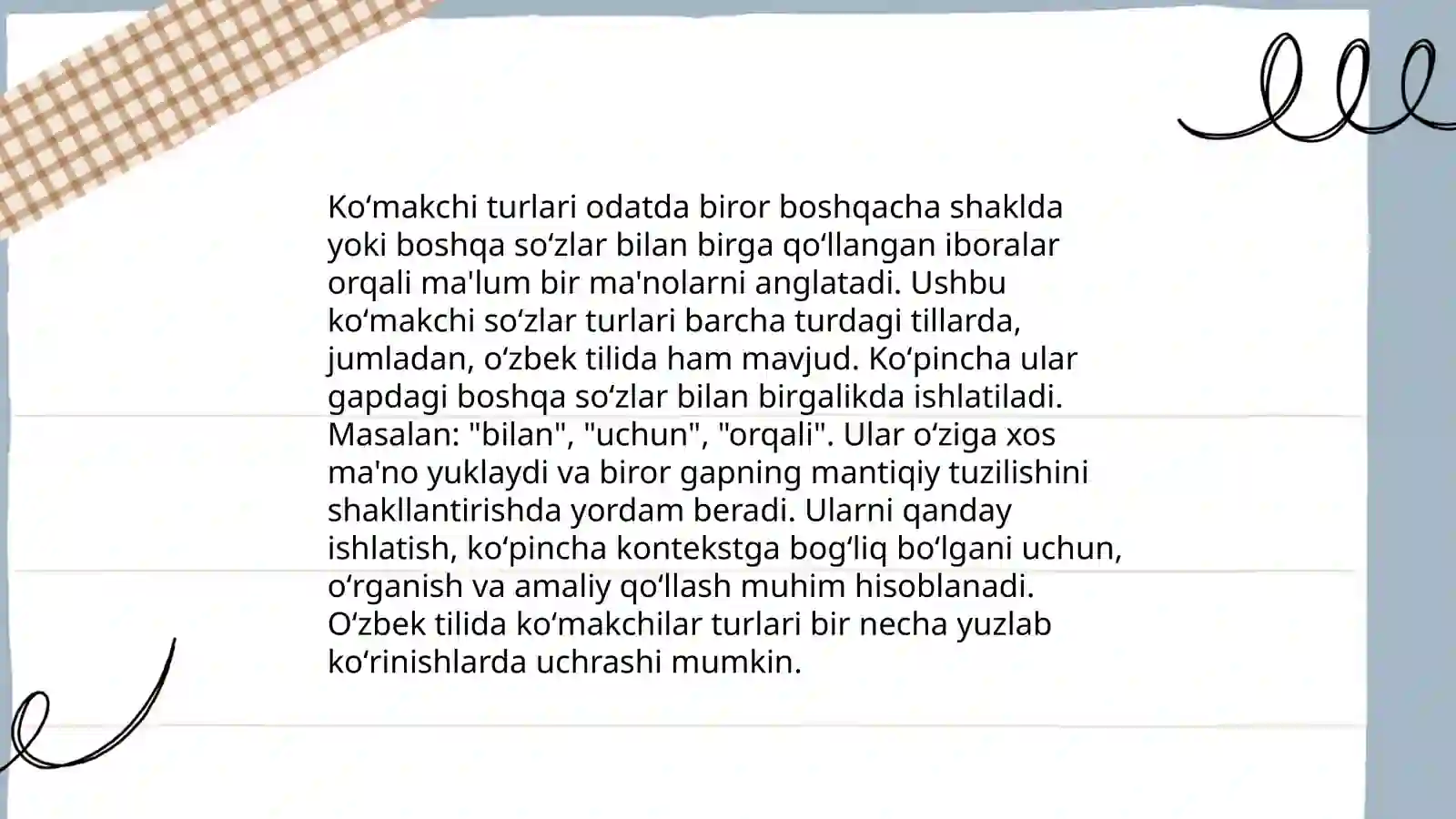 Koʻmakchi haqida slayd
