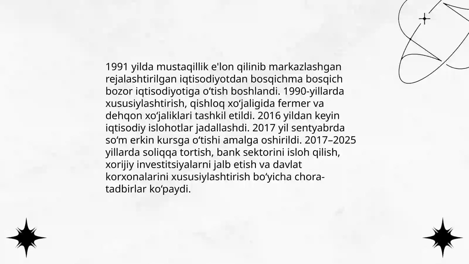 1991-2025-yillarda O’zbekiston va jahon davlatlari taraqqiyoti
