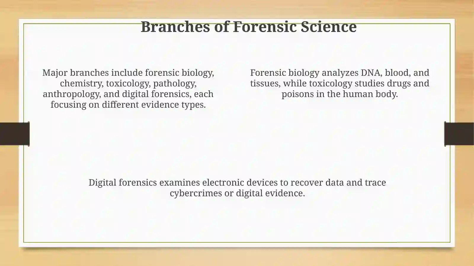 Forensic science
