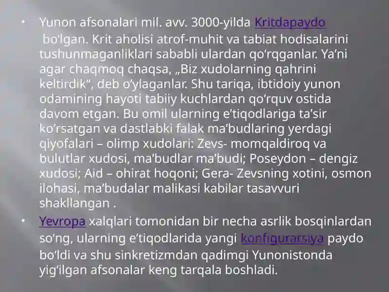 Tibbiyotda lotin-yunon mifologiyalari. Yunon-lotin epigrammalarida ...