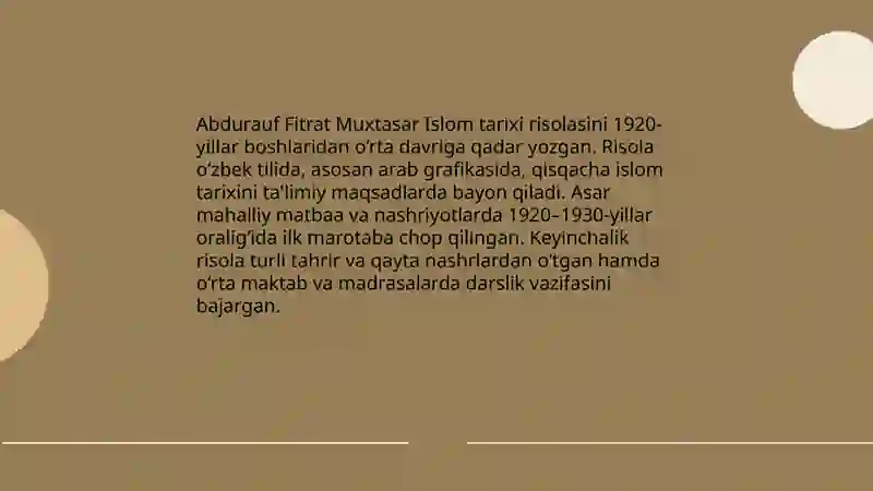 Muxtasar Islom tarixi