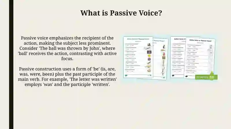 Active Voice vs Passive Voice