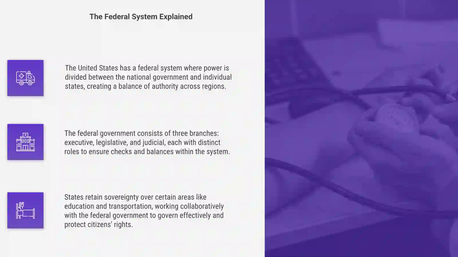 The Governmental Structure of the USA