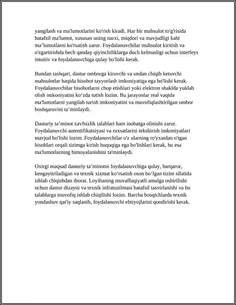MYSQL VA XAMPP LAR YORDAMIDA MAHSULOTLAR OMBORI WEB DASTURINI YARATISH