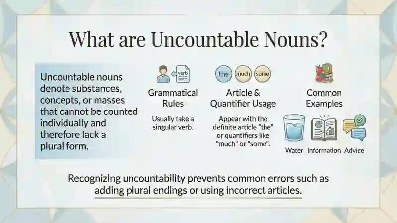 Countable vs uncountable nouns