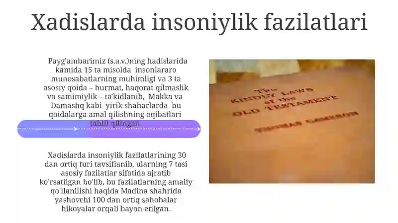 Xadis ilmining mazmuni