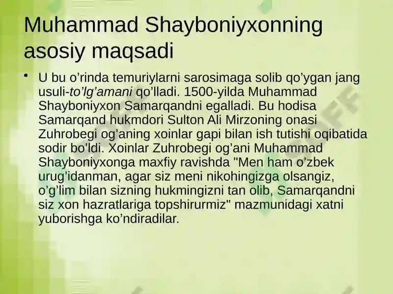 Muhammad Shayboniyxon