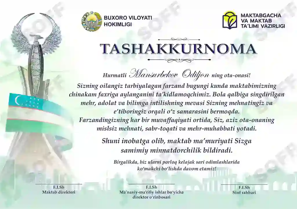 Tayyor shablonlar